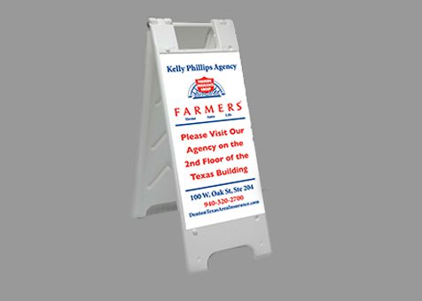 Plasticades A Frame - Minicade - Great for sidewalk - Trade Printing ...